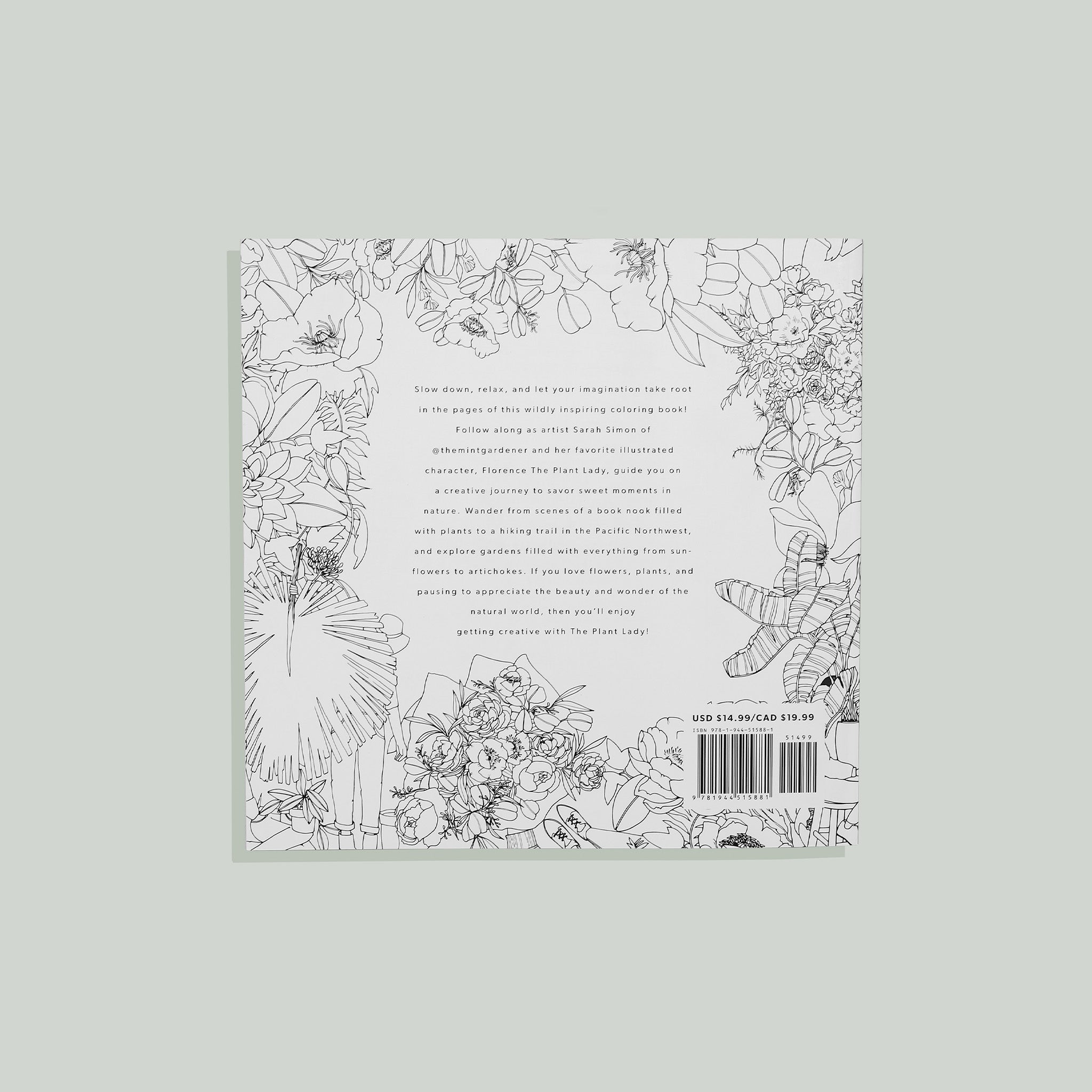 The Plant Lady: A Floral Coloring Book – Paige Tate and Co.