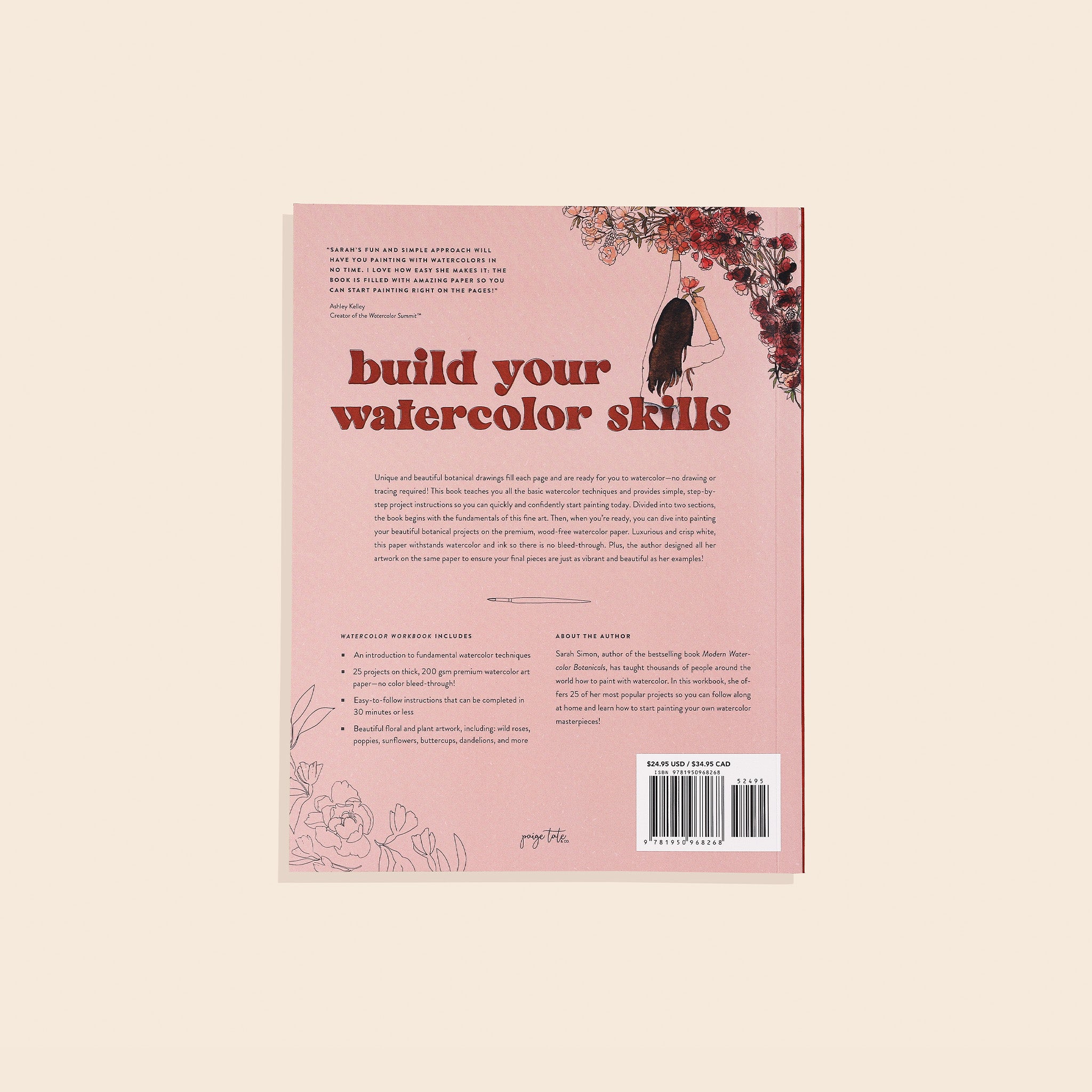 Watercolor Workbook – Beginner-Friendly Watercolor Practice Book ...